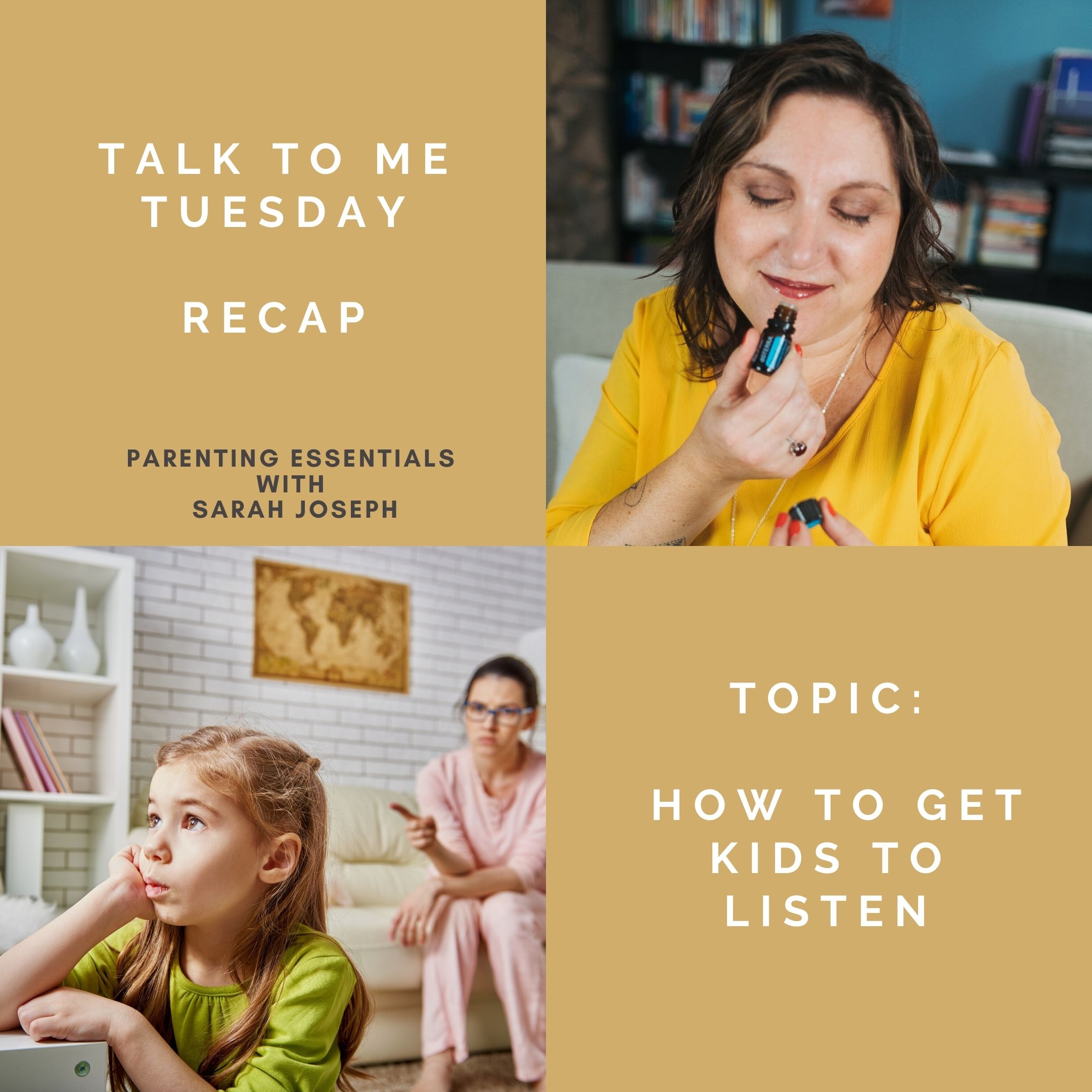 Talk to me Tuesday – July 28, 2020 – Recap! - Sarah Joseph